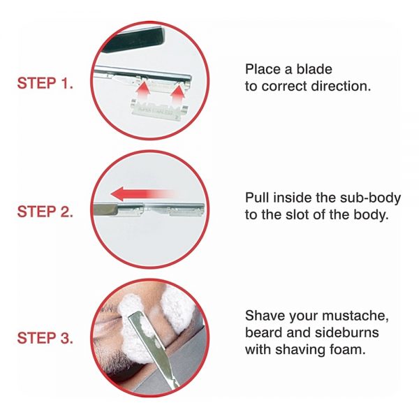 BT Shaving Razor with Replaceable Blades – Remi Hair USA